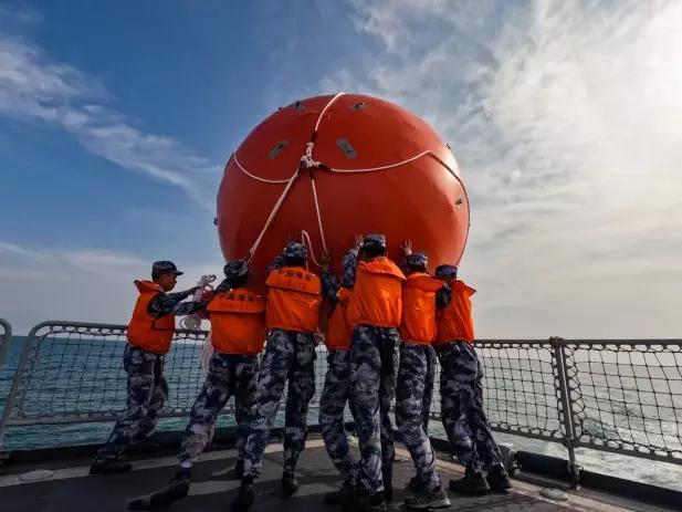 A missile boat brigade of the Southern Theater Command Navy conducted a ...