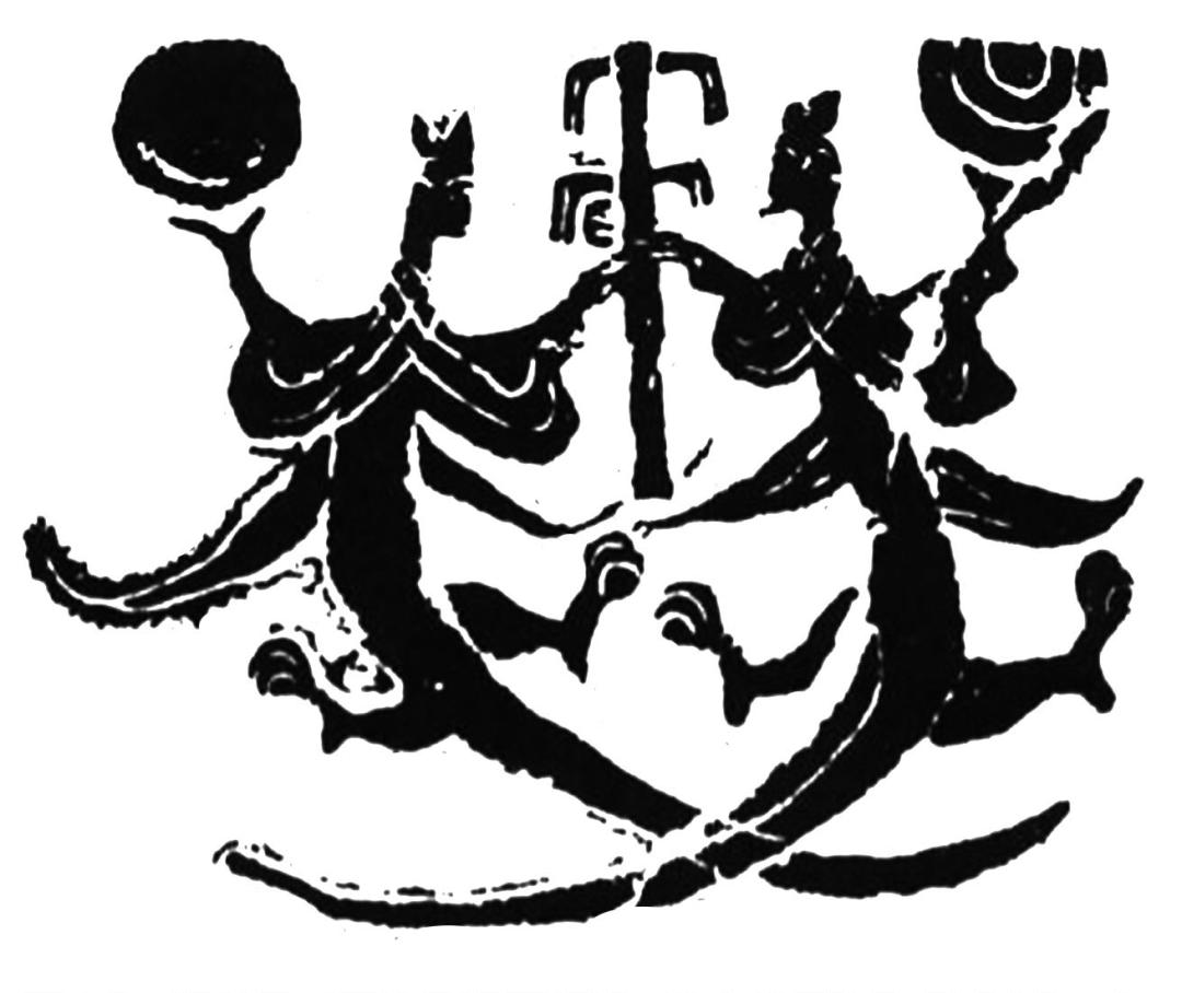 "Fuxi Nuwa Mating Tail": Brother and sister mating with human head and ...