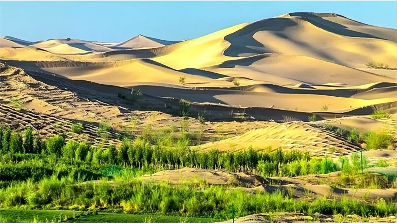 The Mu Us Desert, once barren and barren for hundreds of years, is now ...