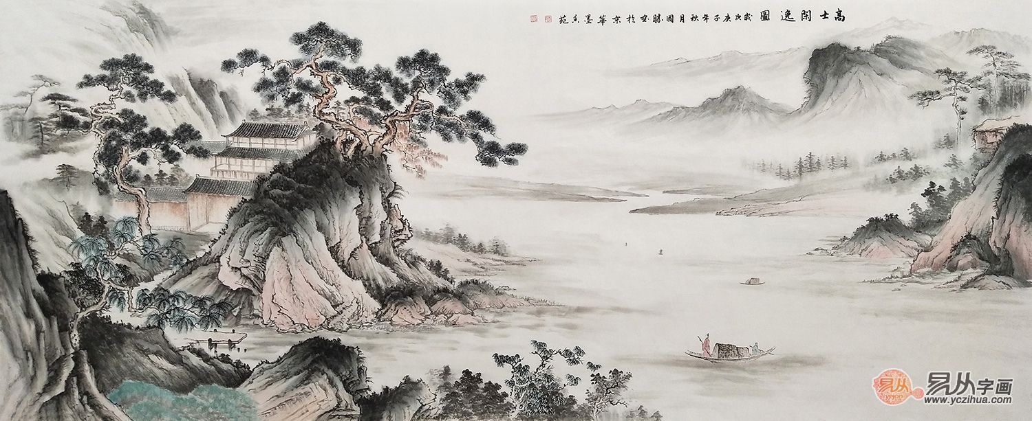 Li Guosheng's hand-painted landscape paintings are full of atmosphere ...