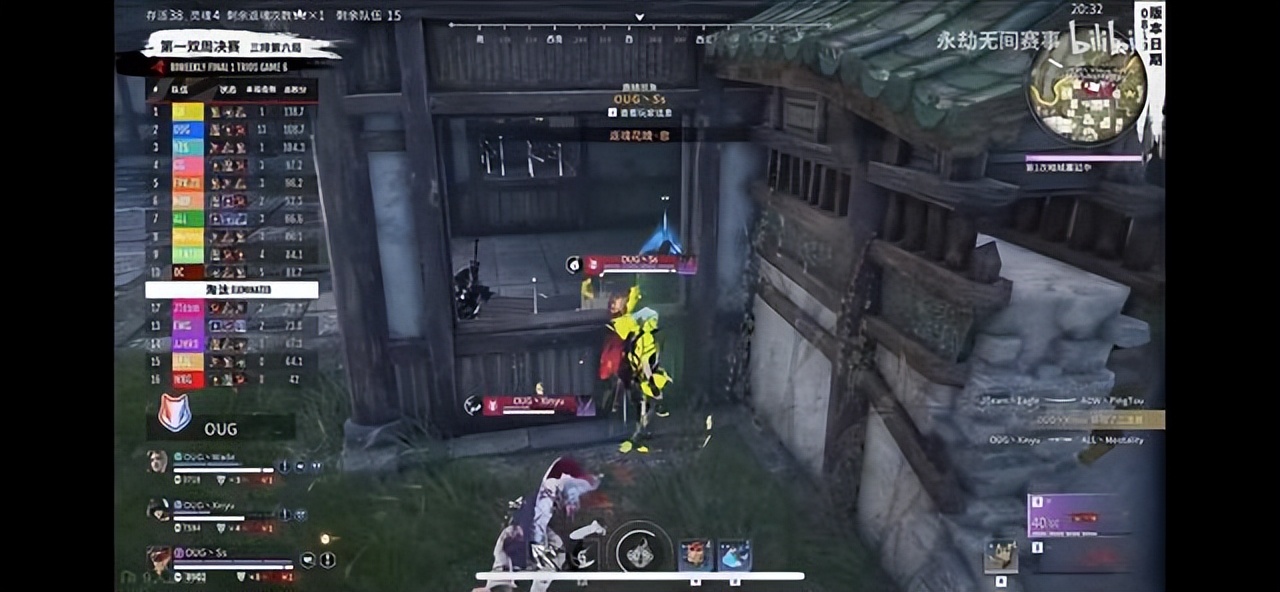 The Eternal Calamity NBPL three-row weekly final was the first with the same score?The OUG team ...