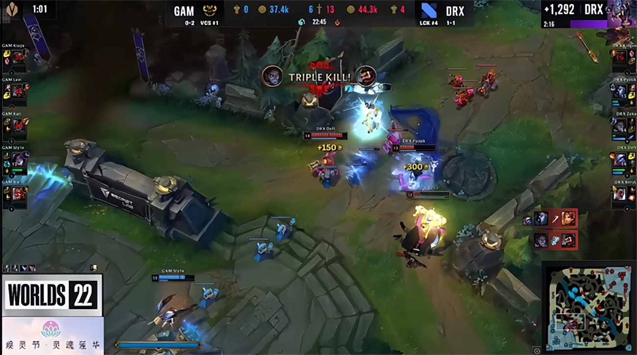 LOL-S12 group stage: DRX started the wild area with 0 for 3 dream takeoff, DRX defeated GAM by a ...