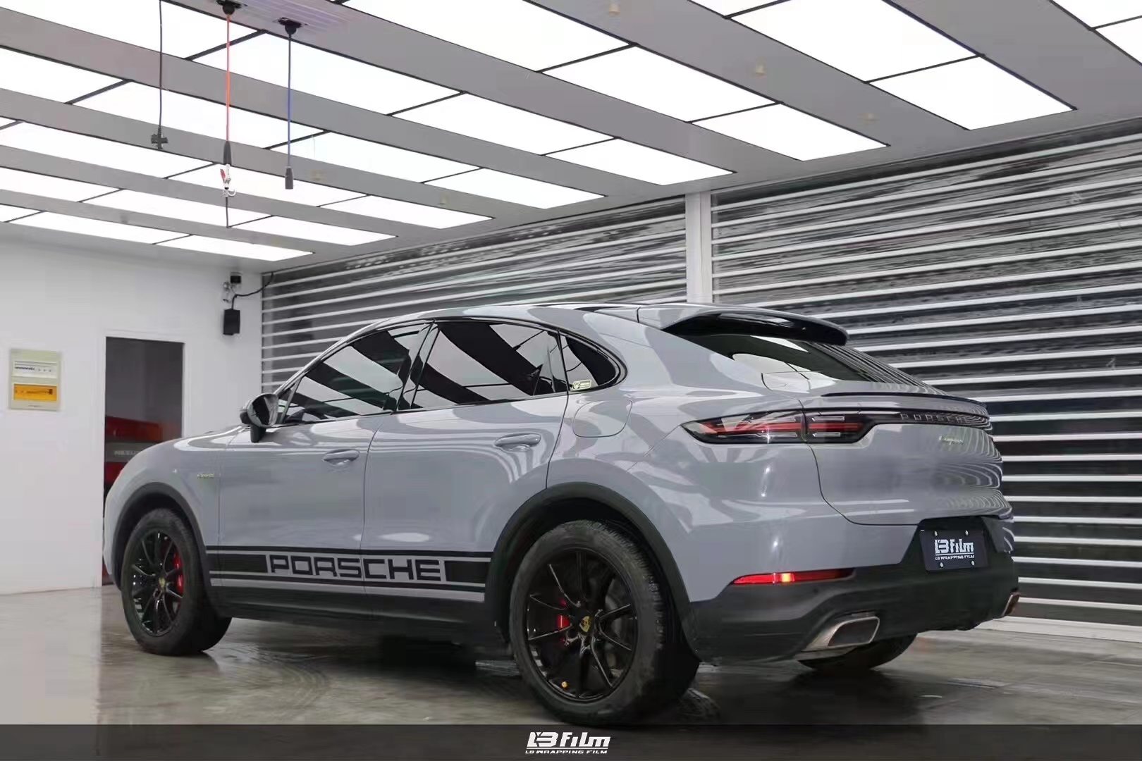 Porsche LB color change film super bright haze gray, super bright ...