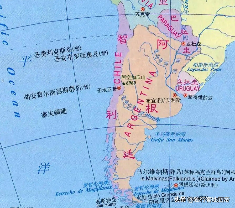 Chile is very long and narrow, but it is divided into "effective length ...