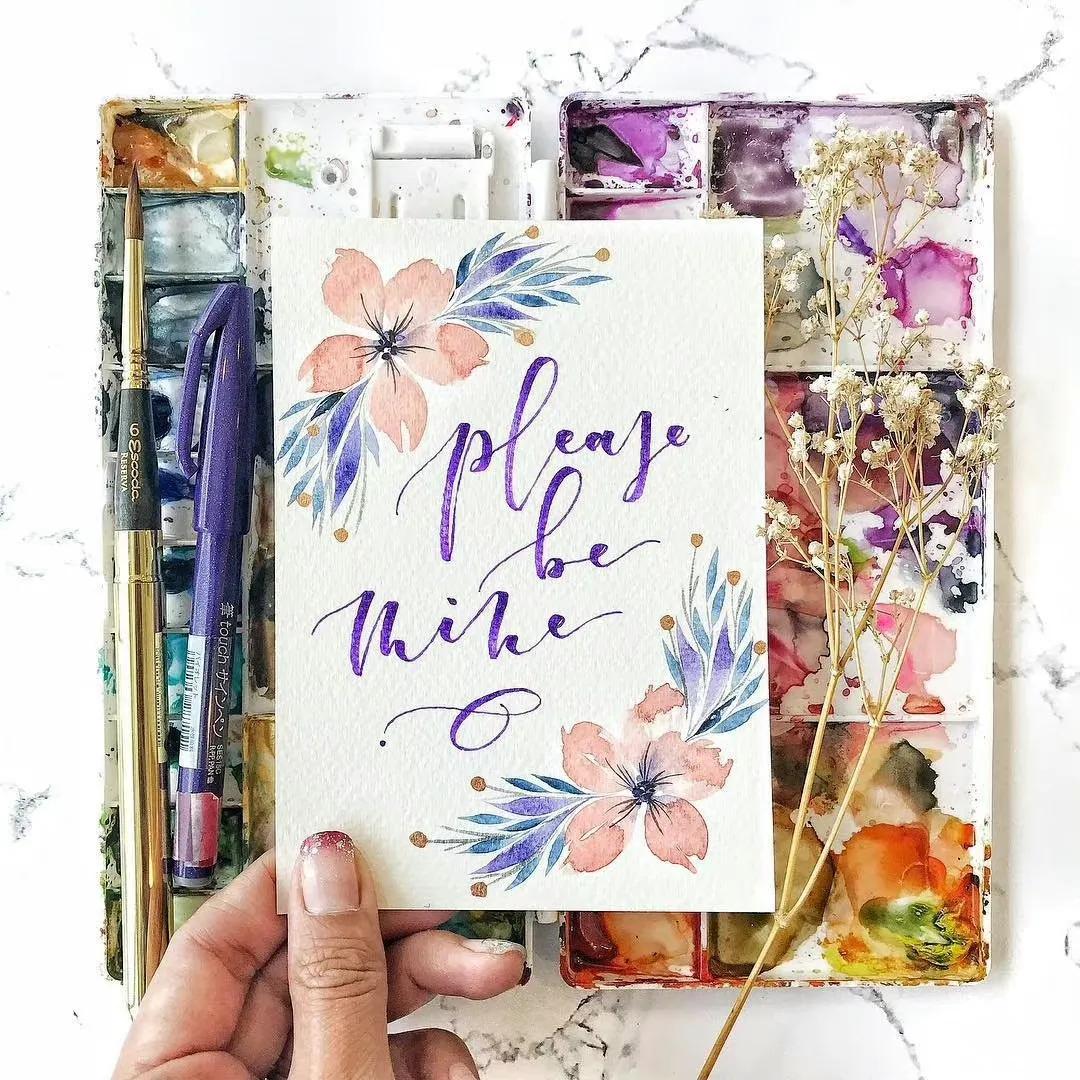 Watercolor Word Art - iNEWS