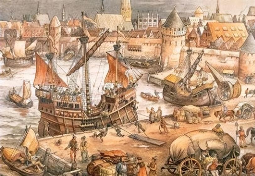 In medieval Europe, how did the connection of trade routes lead to the ...