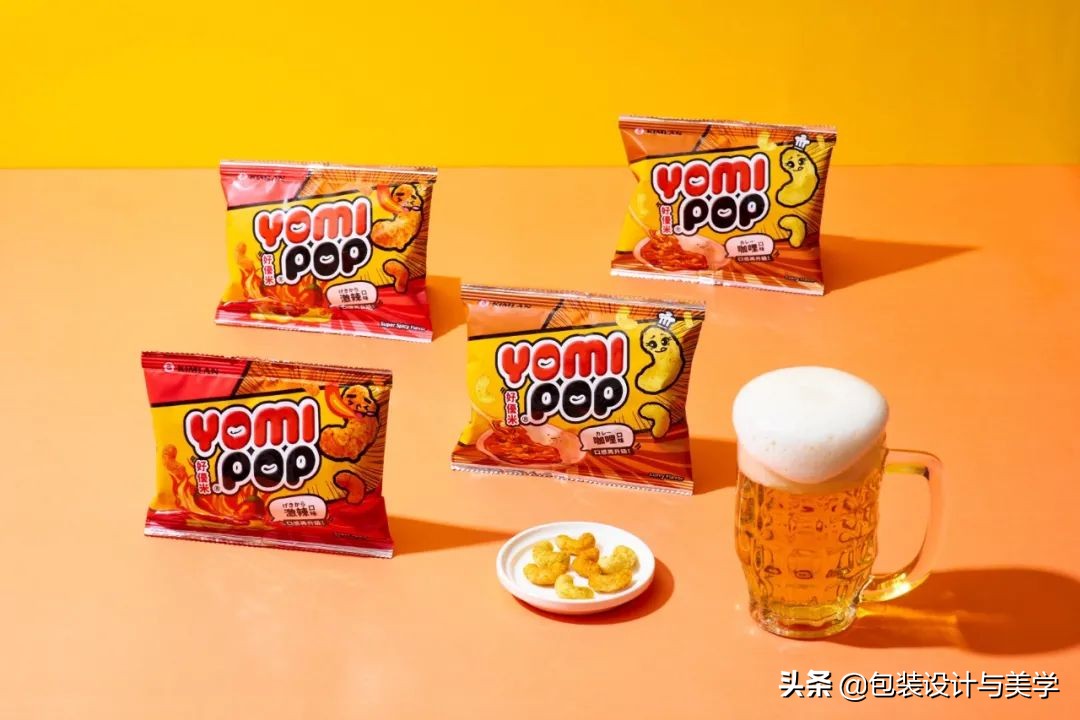 Design this snack packaging in a comic-segmented way - iNEWS