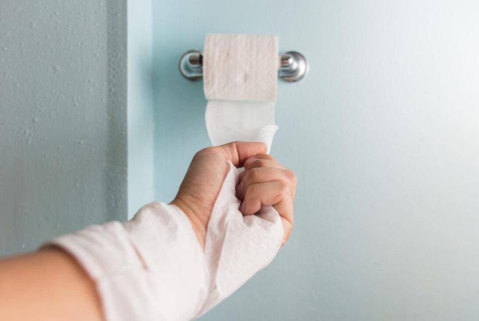 What does it mean when the stool is "hard at the front and soft and ...