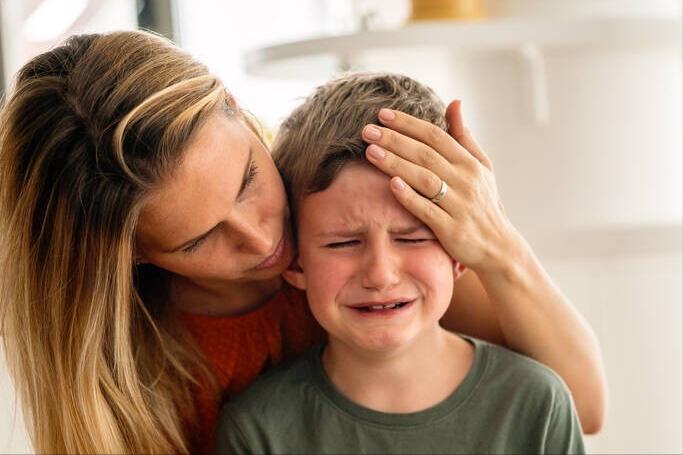 Crying, crying and chirping at a small matter, maybe the child has ...