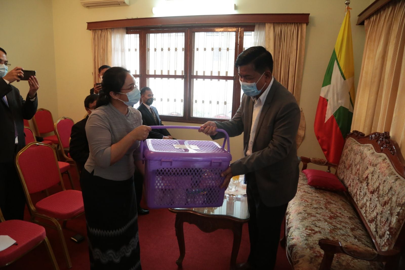 General Maung Maung Aye, Chief of the General Staff of the Myanmar Army ...