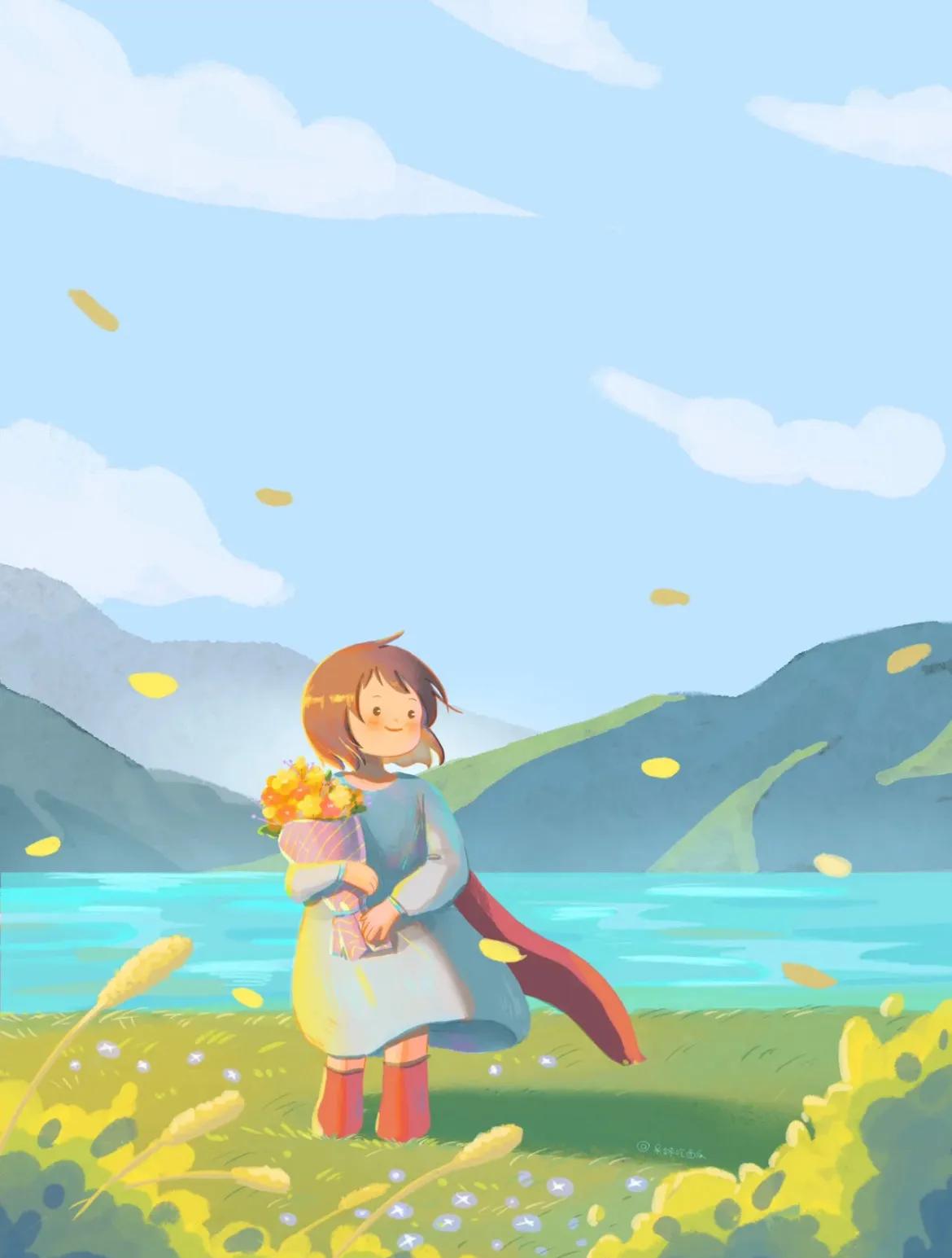 Super healing and gentle illustration avatar - iMedia