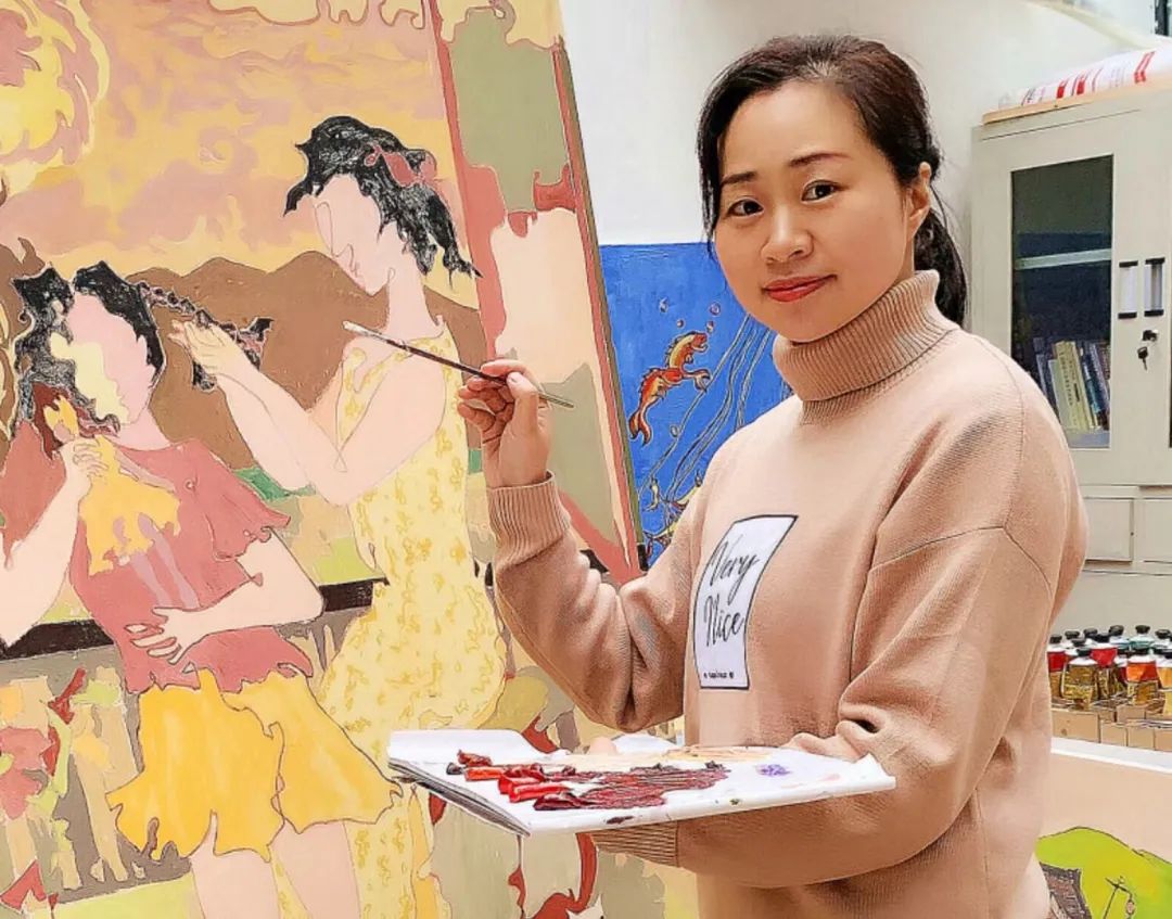 Appreciation of female painter Zhang Hong's oil paintings - iNEWS