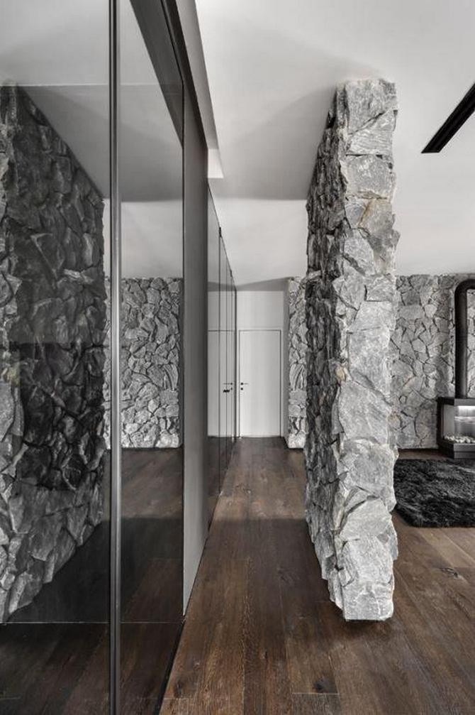 The 250-square-meter duplex residence, the natural elements in the home ...