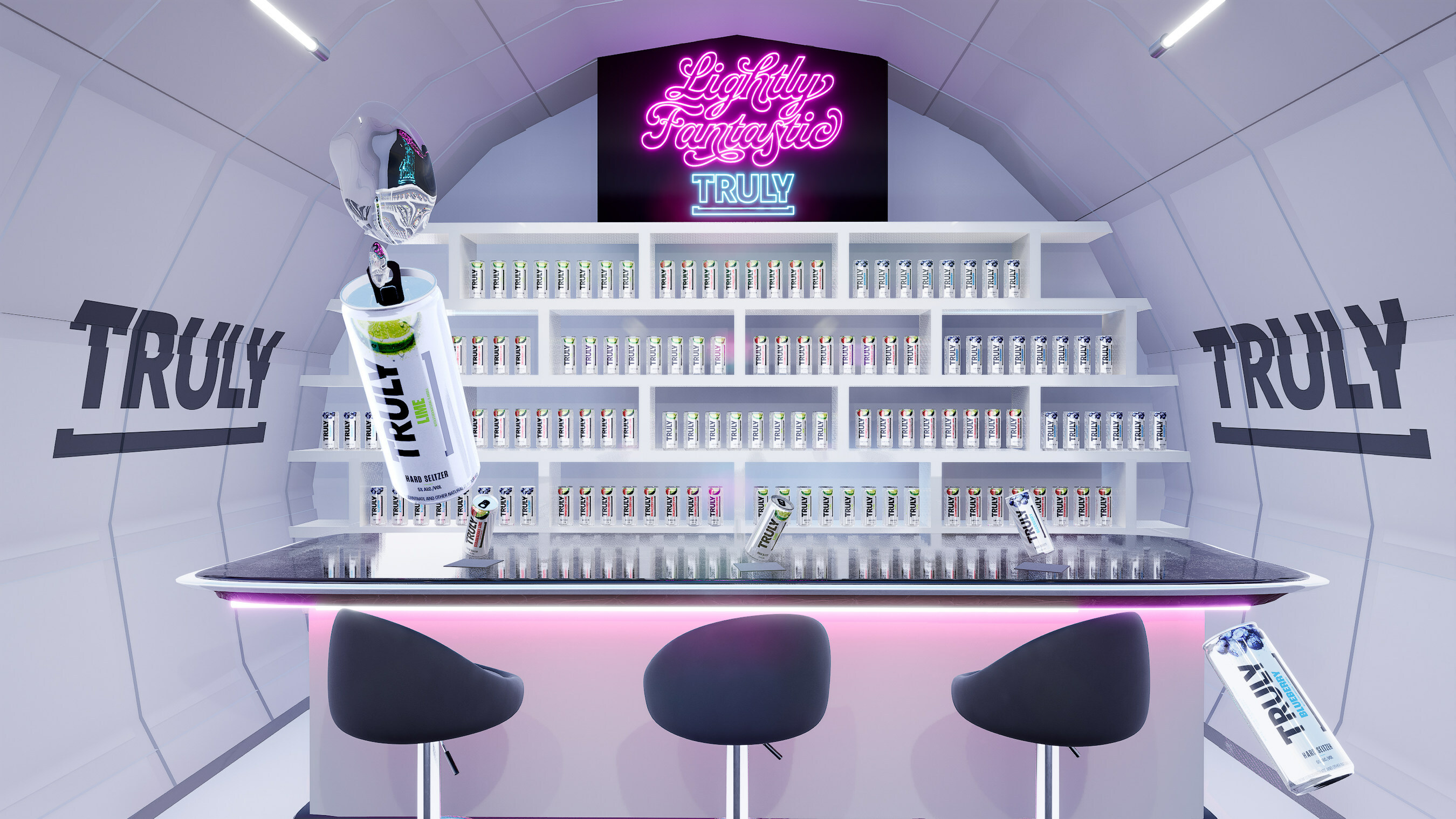 Truly Hard Seltzer Introduces Zero Gravity Pop-Up Bar - iMedia