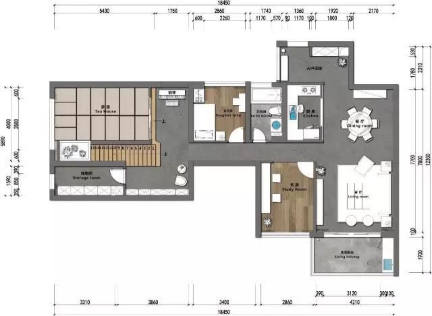 The scholarly home of post-70s college teachers, 135 square meters is ...