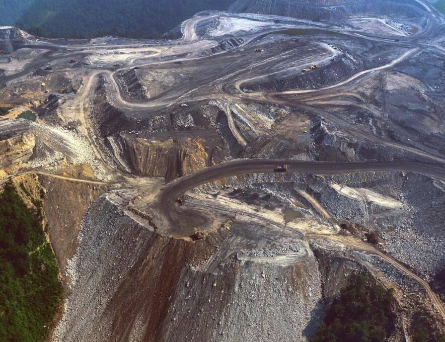 The coal seam is 900 meters thick and stretches for thousands of ...