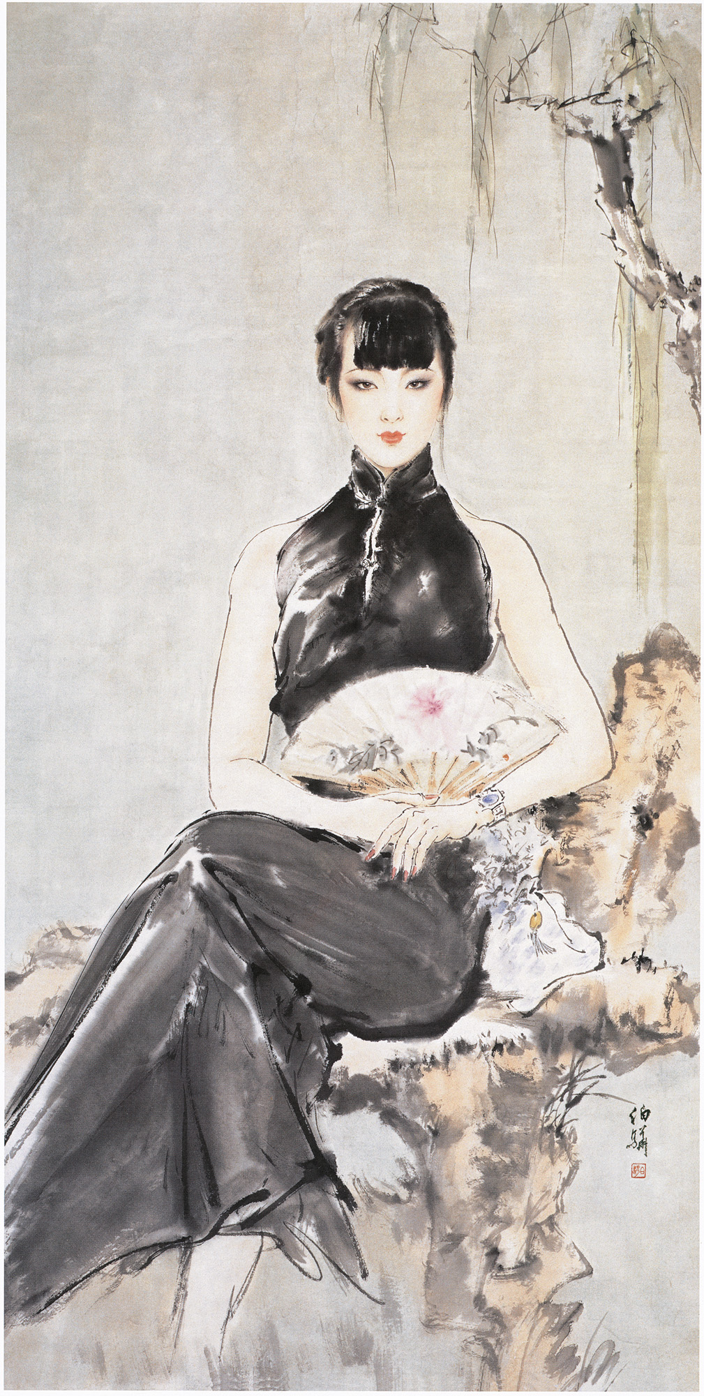 Bai Bohua's figure paintings are charming but not vulgar, realistic and ...