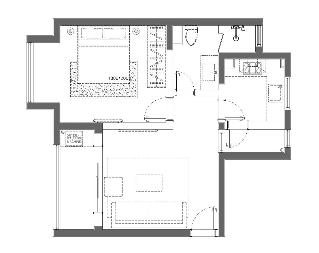 The same is a small apartment, the 49 square meters of Miss Shanghai ...