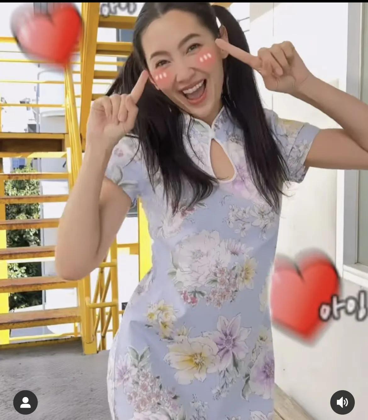 Thai star Lenny Capone wears Chinese cheongsam - iNEWS