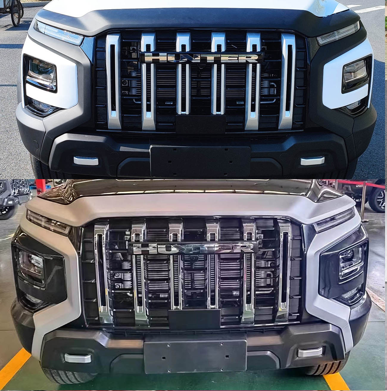 The real car of the new JAC Hunt is exposed, with a new front face, the ...