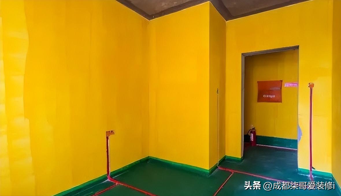 Why should the walls of the construction site be painted yellow and the ...