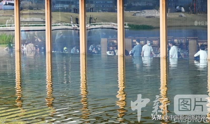 Chengdu: "Underwater" bookstore attracts people to check in - iNEWS