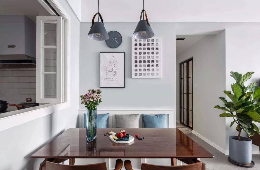 89 square meters just need a small three-bedroom, with the theme of ...