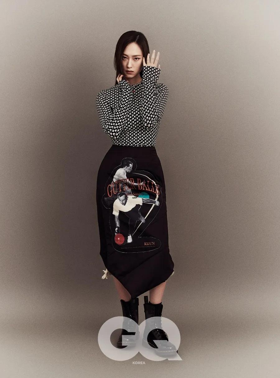 Liu Huiying's "GQ" Korean KOREA January 22 pictorial blockbuster, her ...