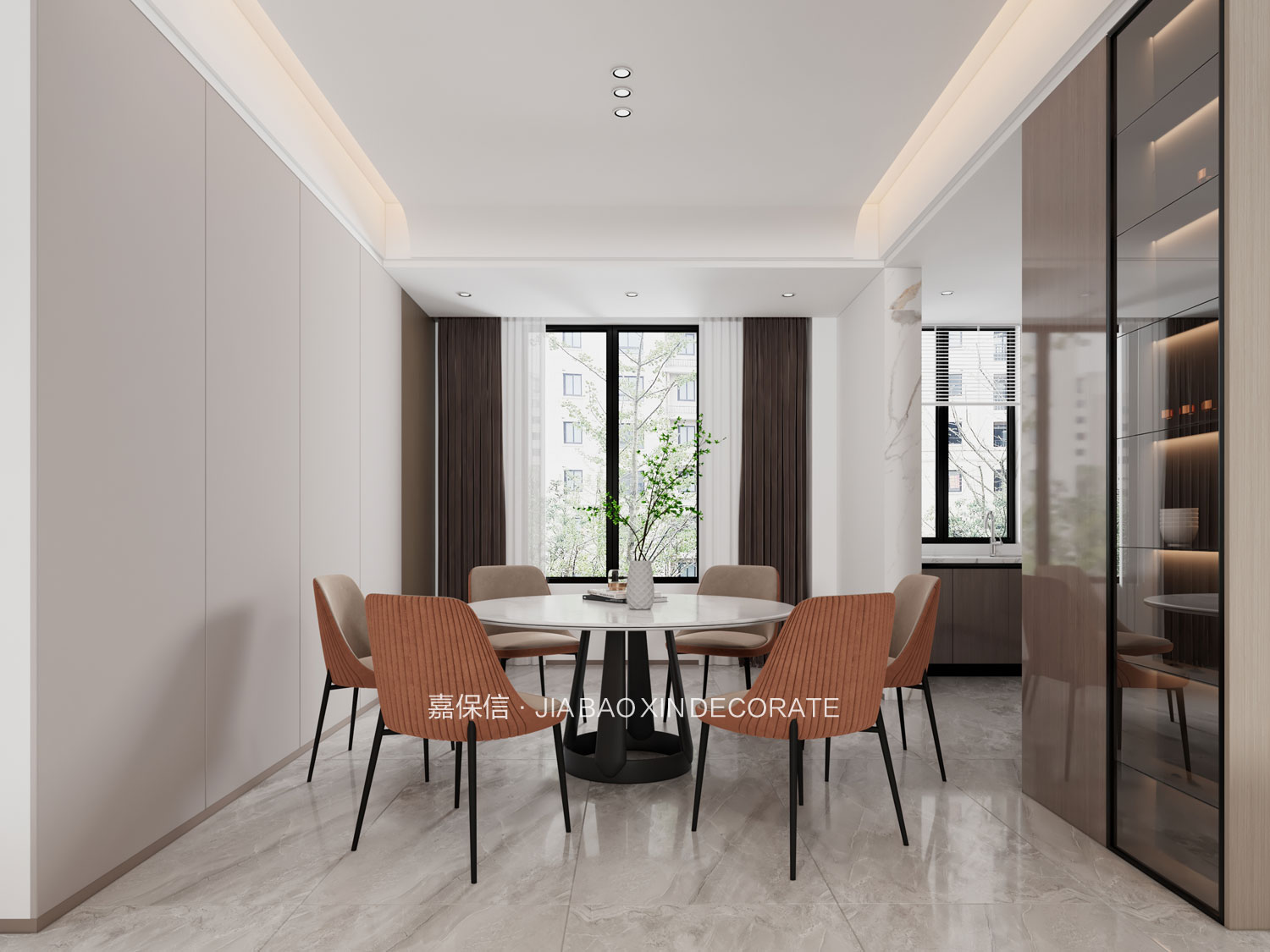 Baihe Rongzhu 195㎡ luxurious but not luxurious and connotative modern ...