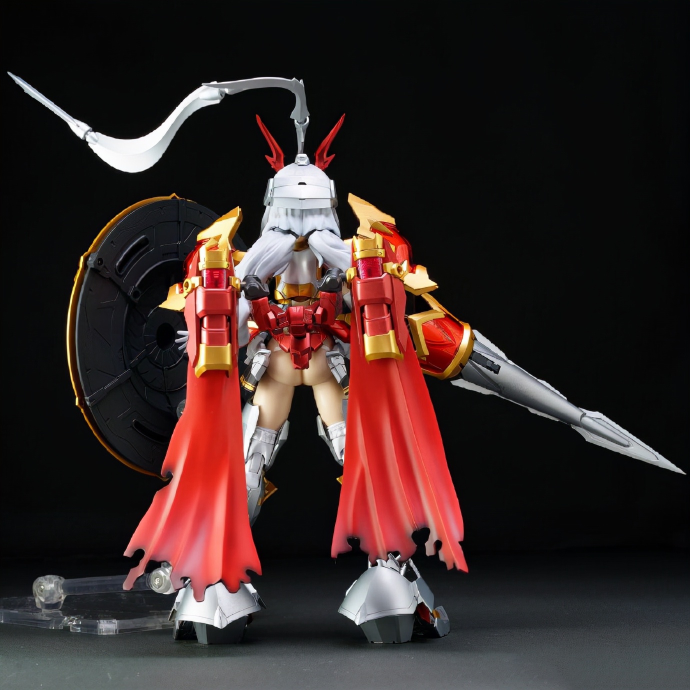 "Digimon" red lotus riding beast model transformation red lotus knight ...