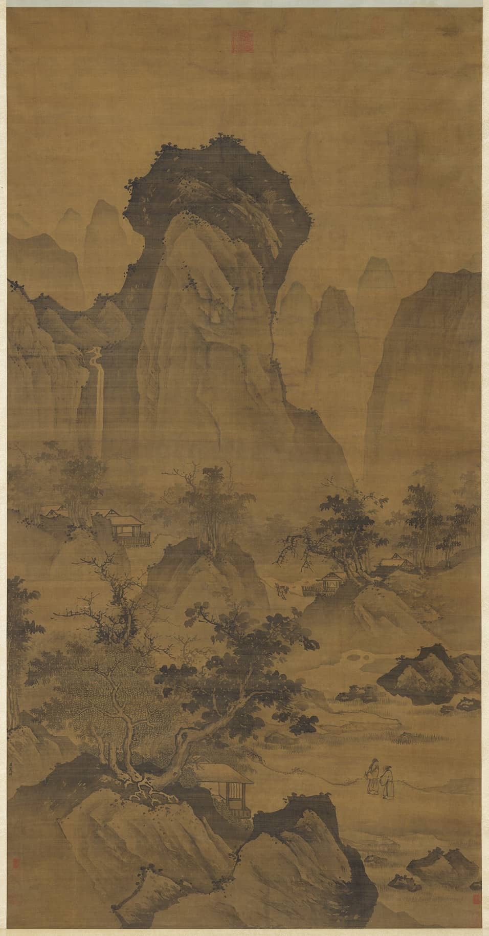 Xia Gui's "Landscape Picture" axis, based on light ink, elegant and ...