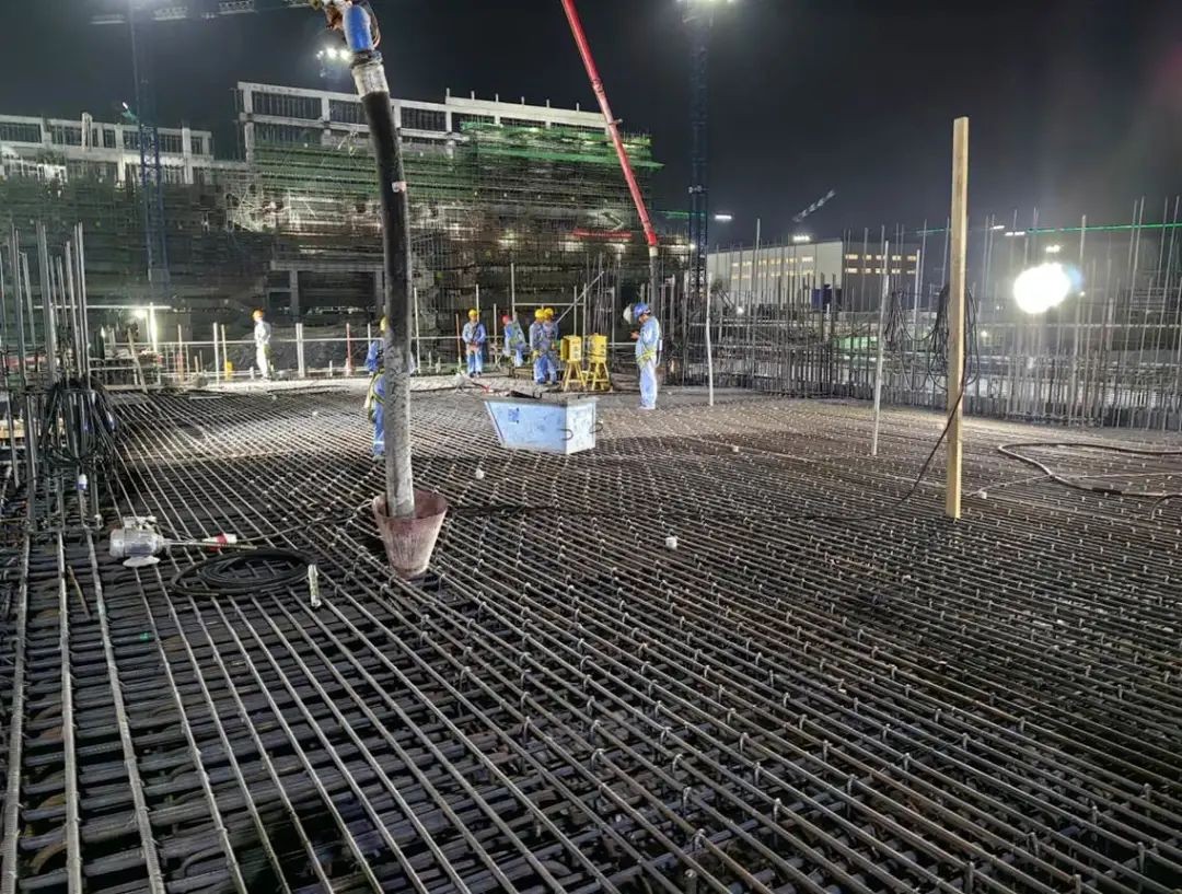 The 0m slab concrete pouring of the PX pump house of Zhangzhou Nuclear ...