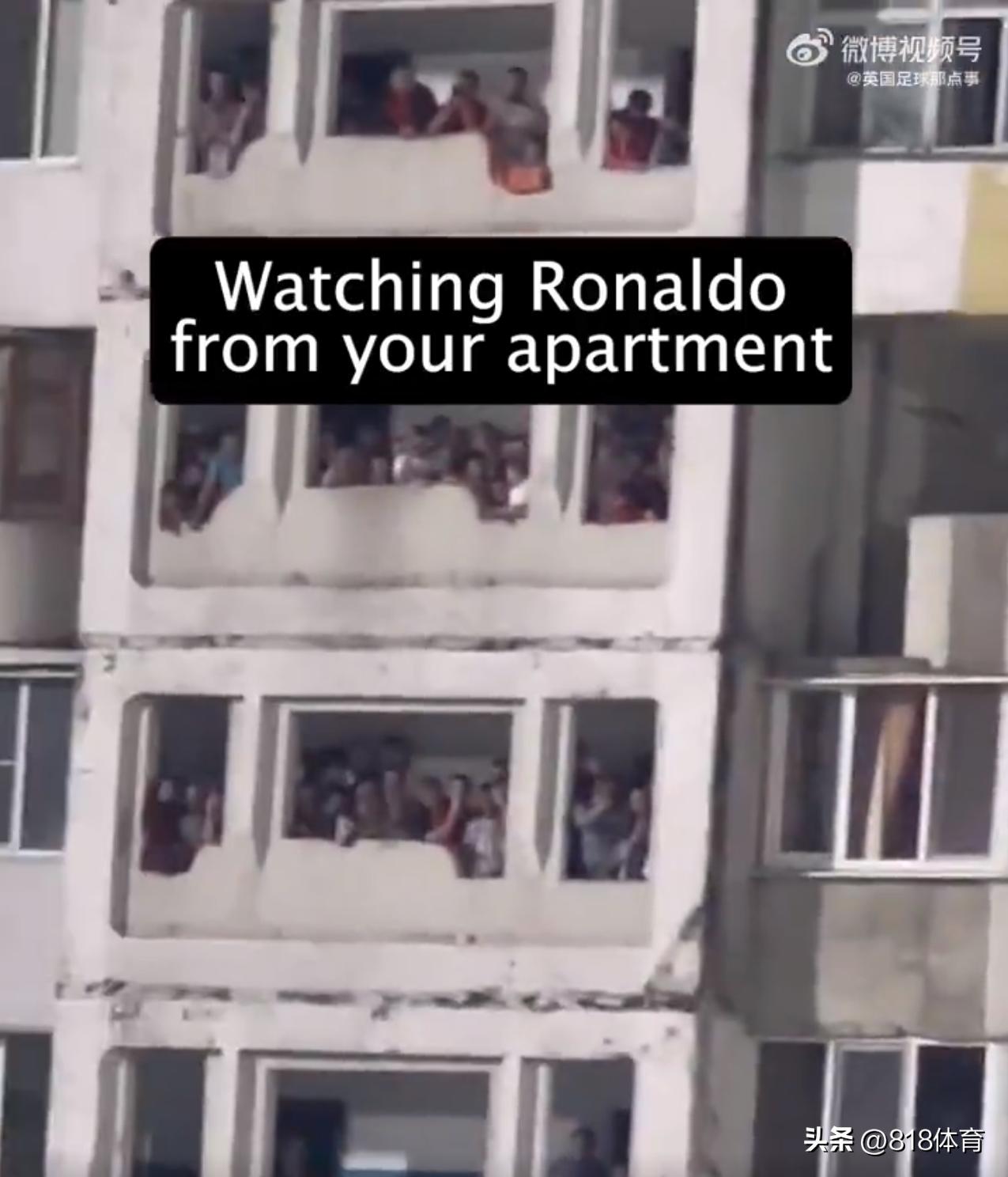 Cristiano Ronaldo view room! Moldova fans watched the Europa League ...