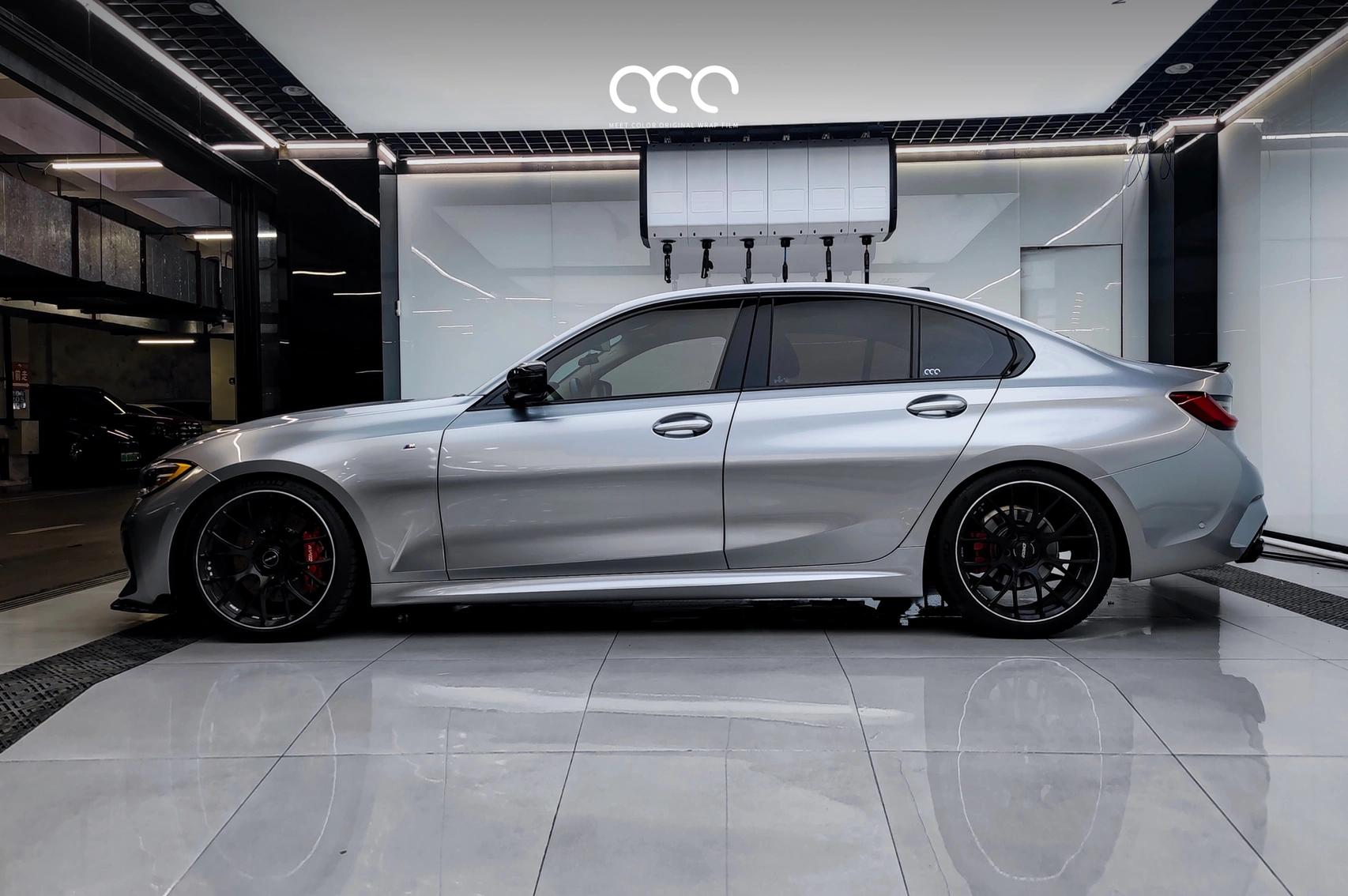 BMW car diffuse color film Porsche original color GT silver, metallic ...