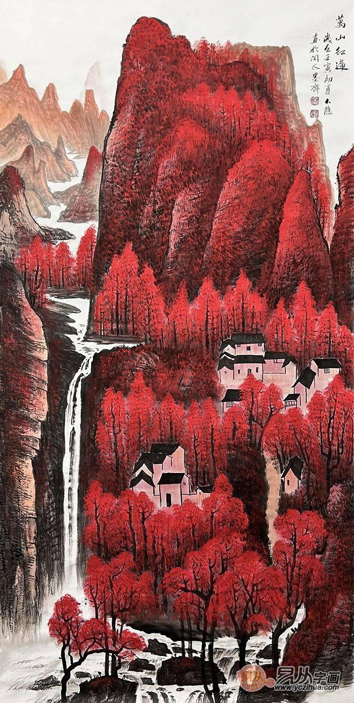 Ye Dayin's landscape paintings have extraordinary momentum and long ...