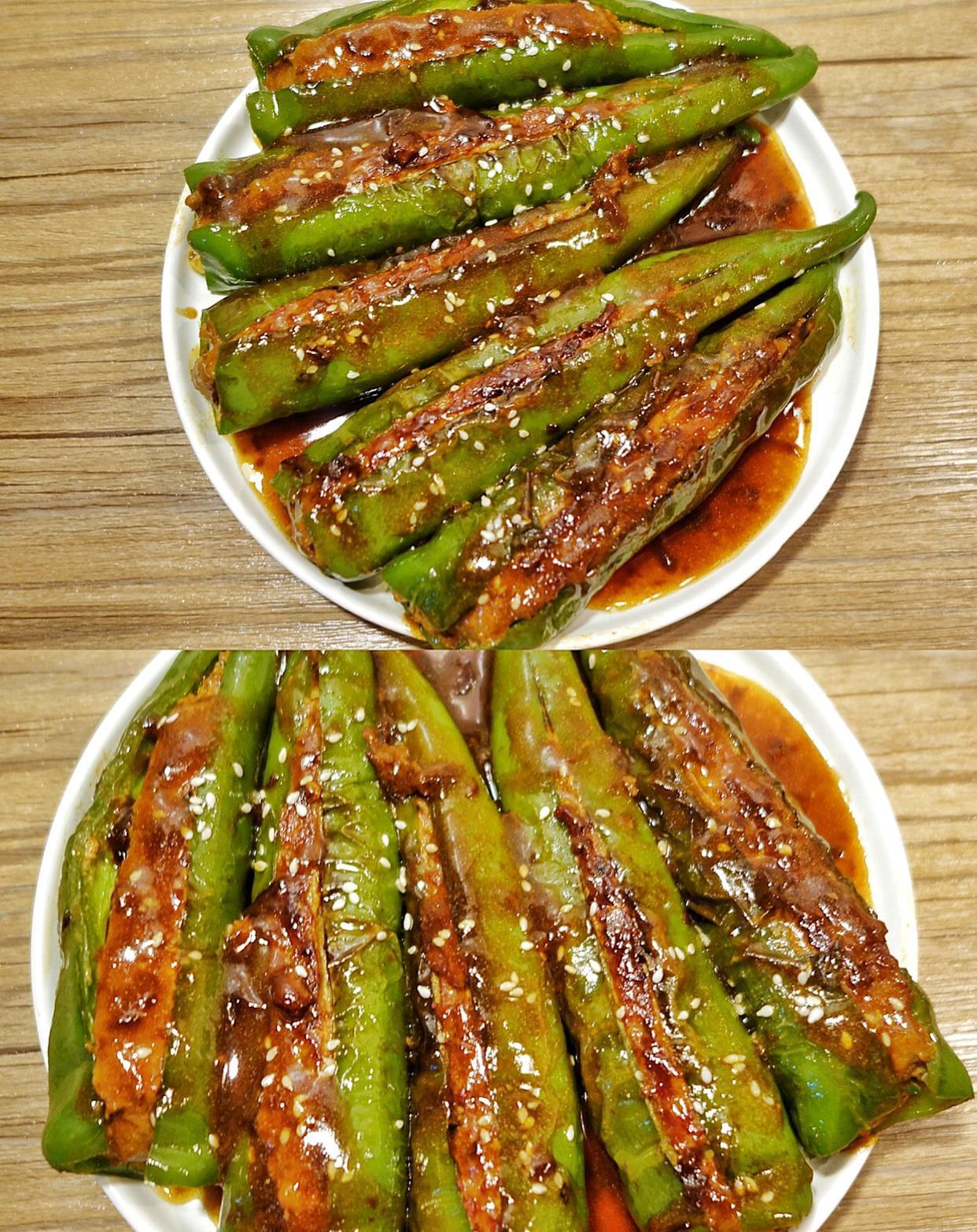Stuffed meat with green peppers is super delicious and nutritious ...