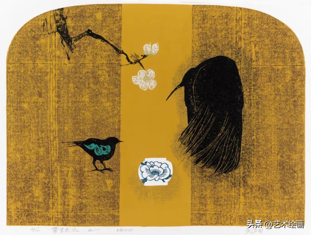 Appreciation of prints by Huang Qiming, a professor at Guangzhou ...