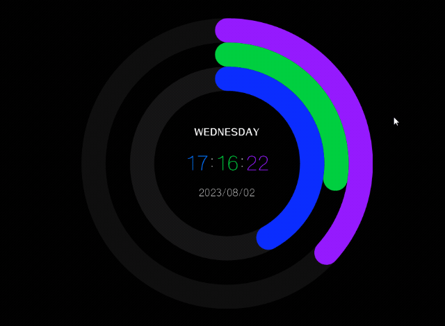 Dynamic desktop clock lets time dance on the desktop to discover the ...