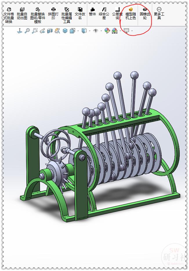 SolidWorks assembly is randomly colored - iNEWS