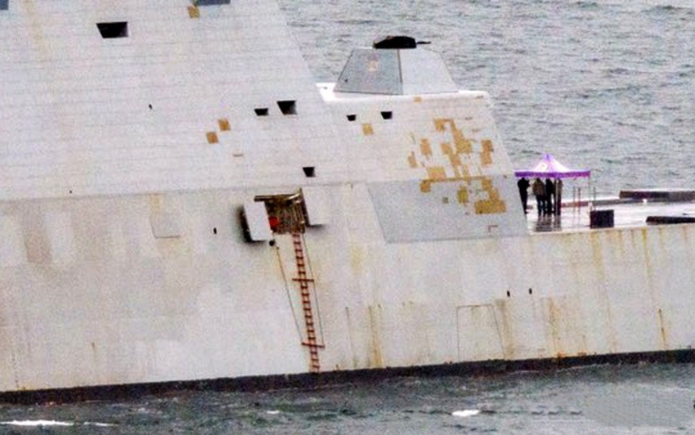 The U.S. Zumwalt battleship rarely shows signs of rust!Netizen: Black ...