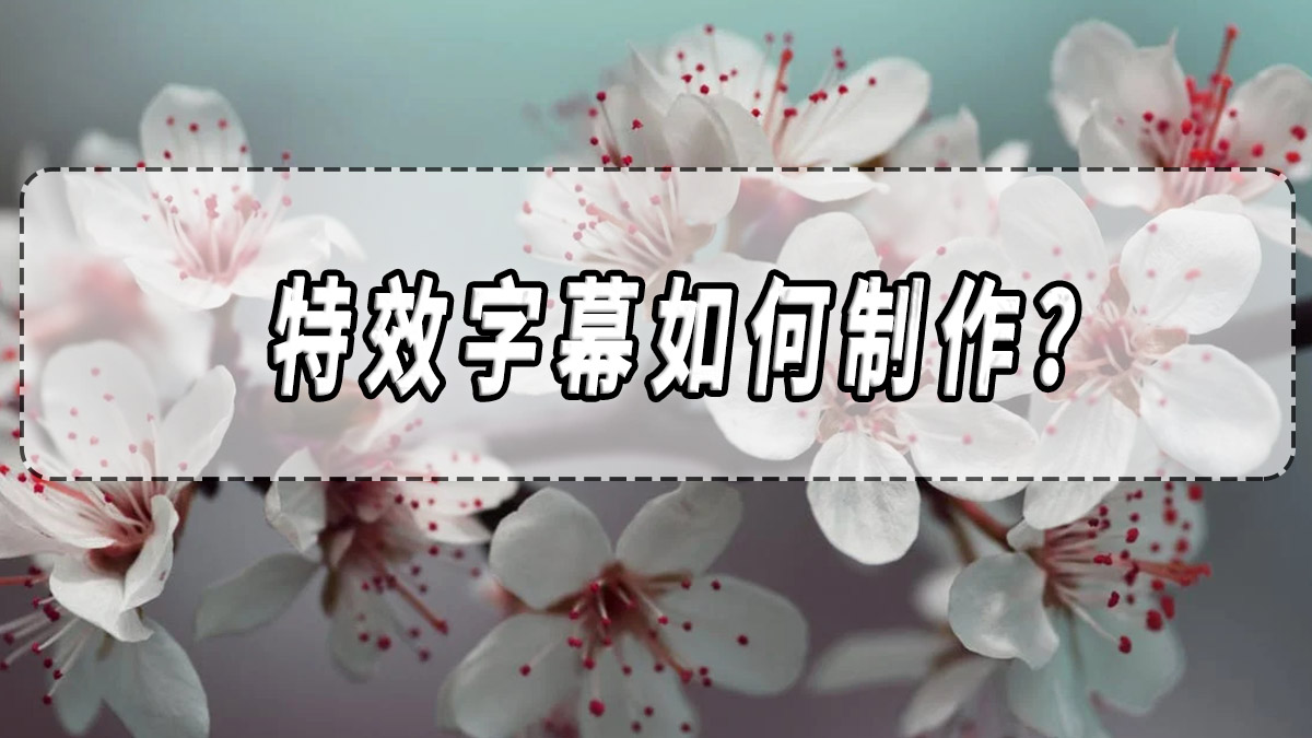 How to make subtitles with special effects? Efficiency-enhancing ...