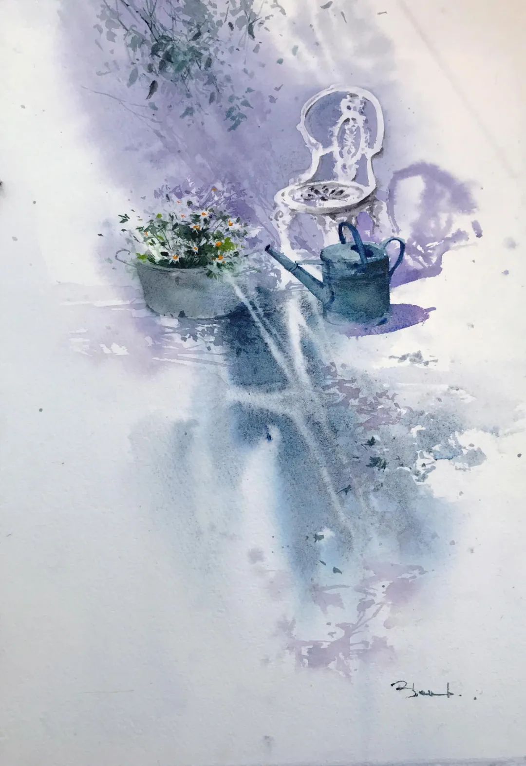 Spanish painter Blanca Alvarez: a warm but tender watercolor town - iNEWS