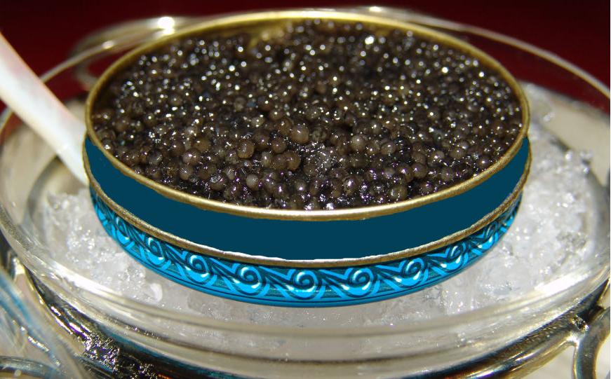 Russian food "Three Musketeers" caviar (Caviar) - iMedia