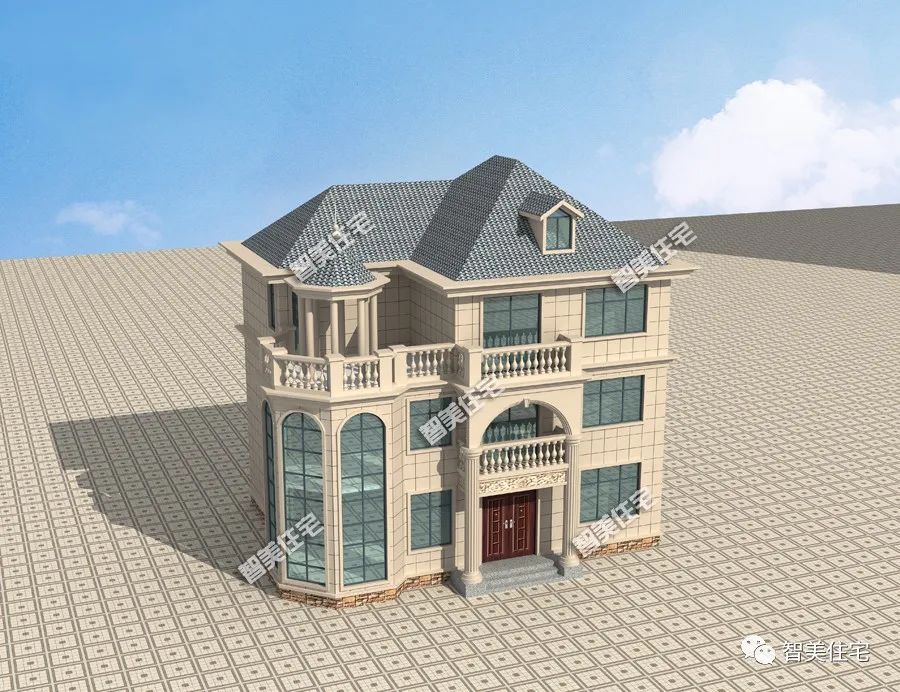 There is a viewing pavilion on the terrace, and the polygonal large ...