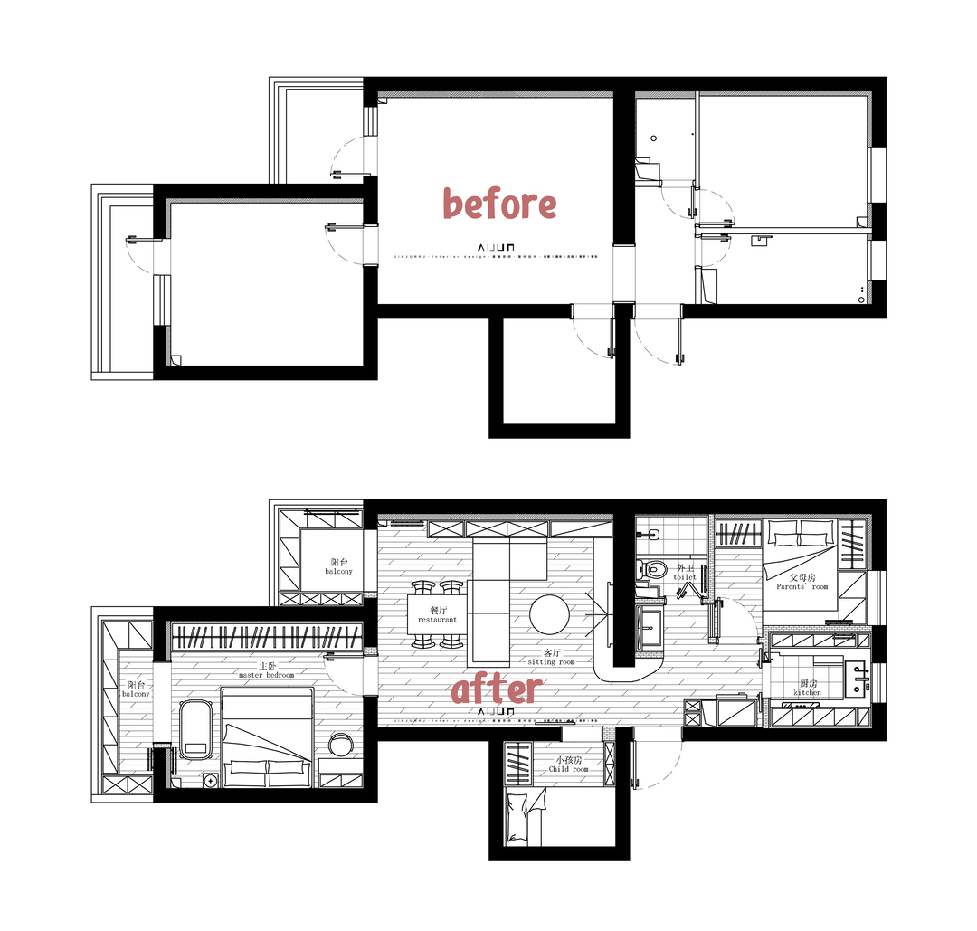 70 square meters of the whole house, personalized custom home is ...