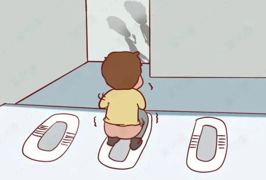 Why is the baby reluctant to defecate at school, every time he is ...