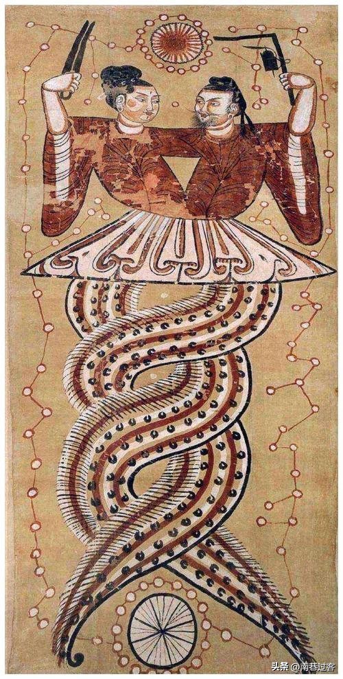 Fuxi Nuwa, with a snake tail, brother and sister copulate, what does ...