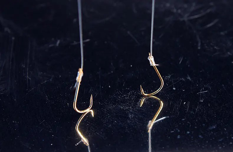 How many times to tie the hook?Seven up and eight down is not fixed ...