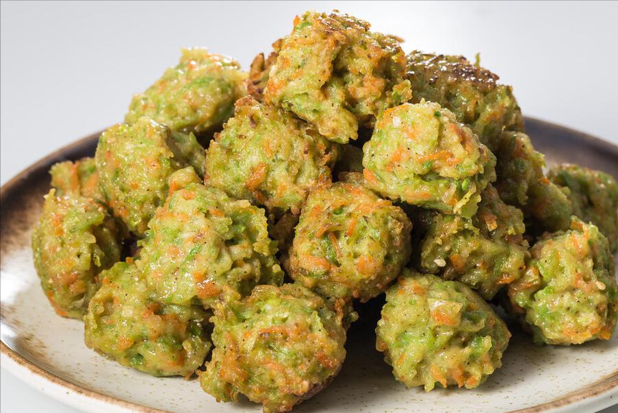 Fried radish balls, don't put flour and starch, add 2 more, the balls ...