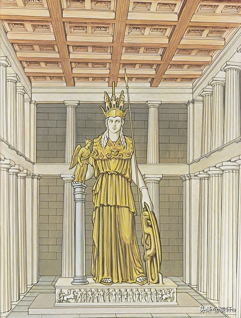 The revered statue of Parthenos has finally reached the point where it ...